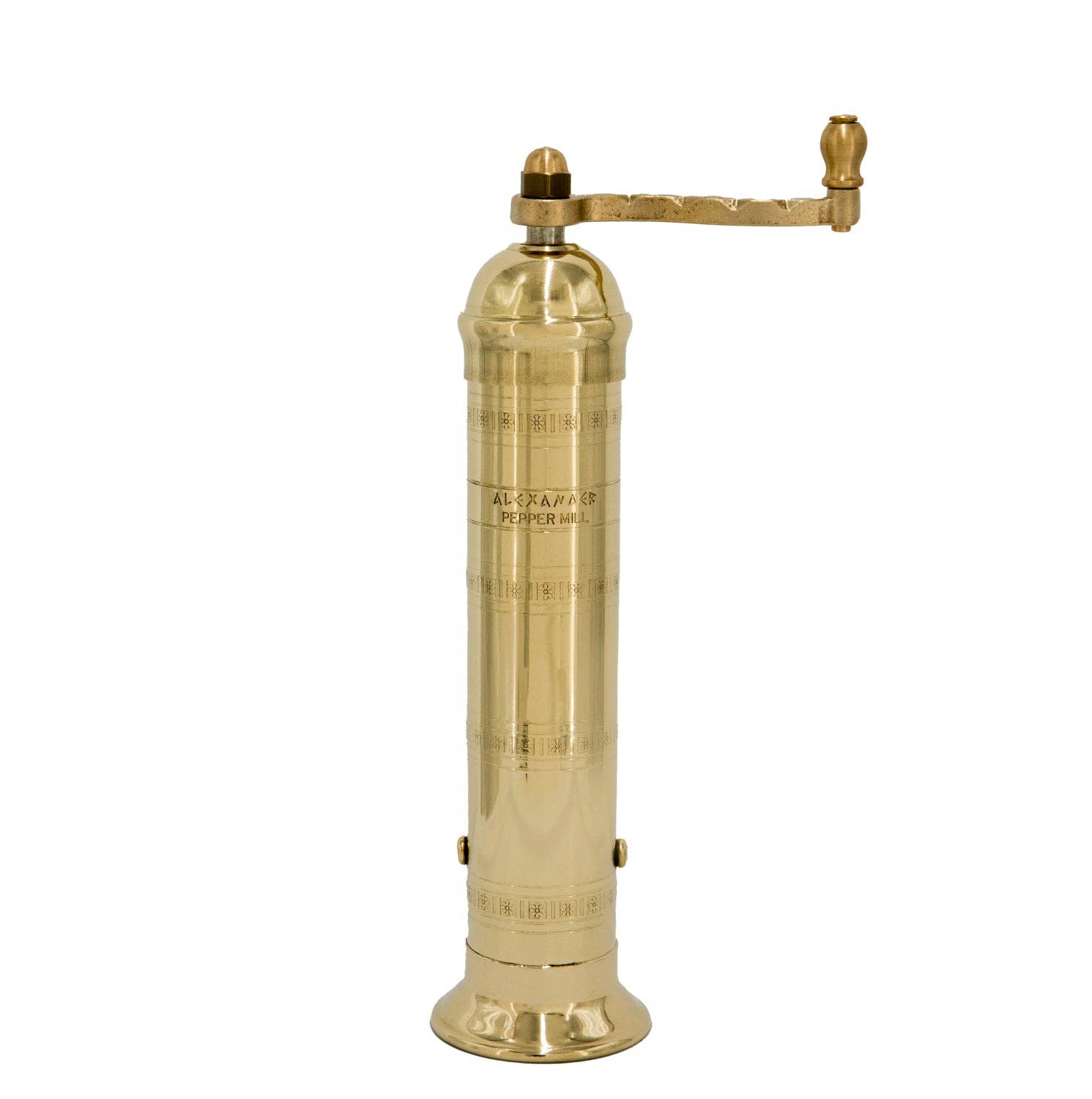 The Original Greek Pepper Mill - 9": 9" Brass Pepper Mill – FRED’S